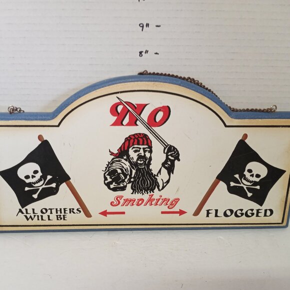 Accents | Pirate No Smoking Sign Plaque | Poshmark